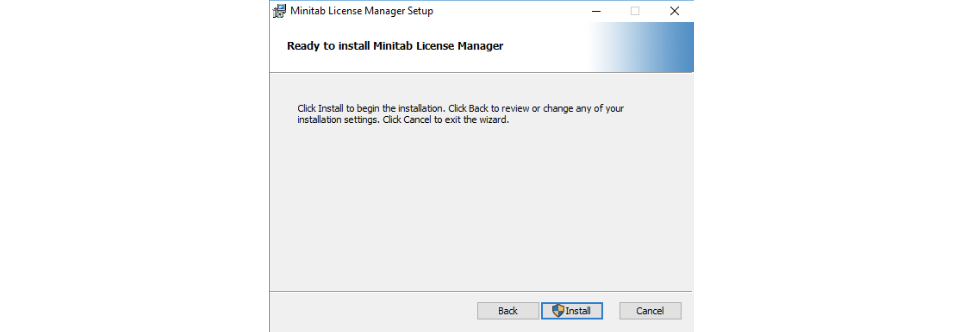 Minitab Installation